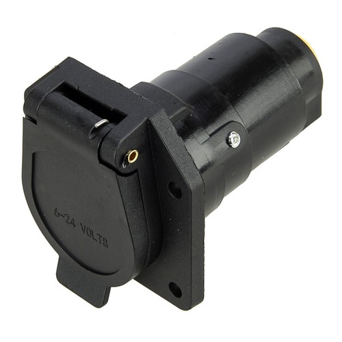 7 Way 7 Pin Round Trailer Connector Male And Female RV Plug Blade ...