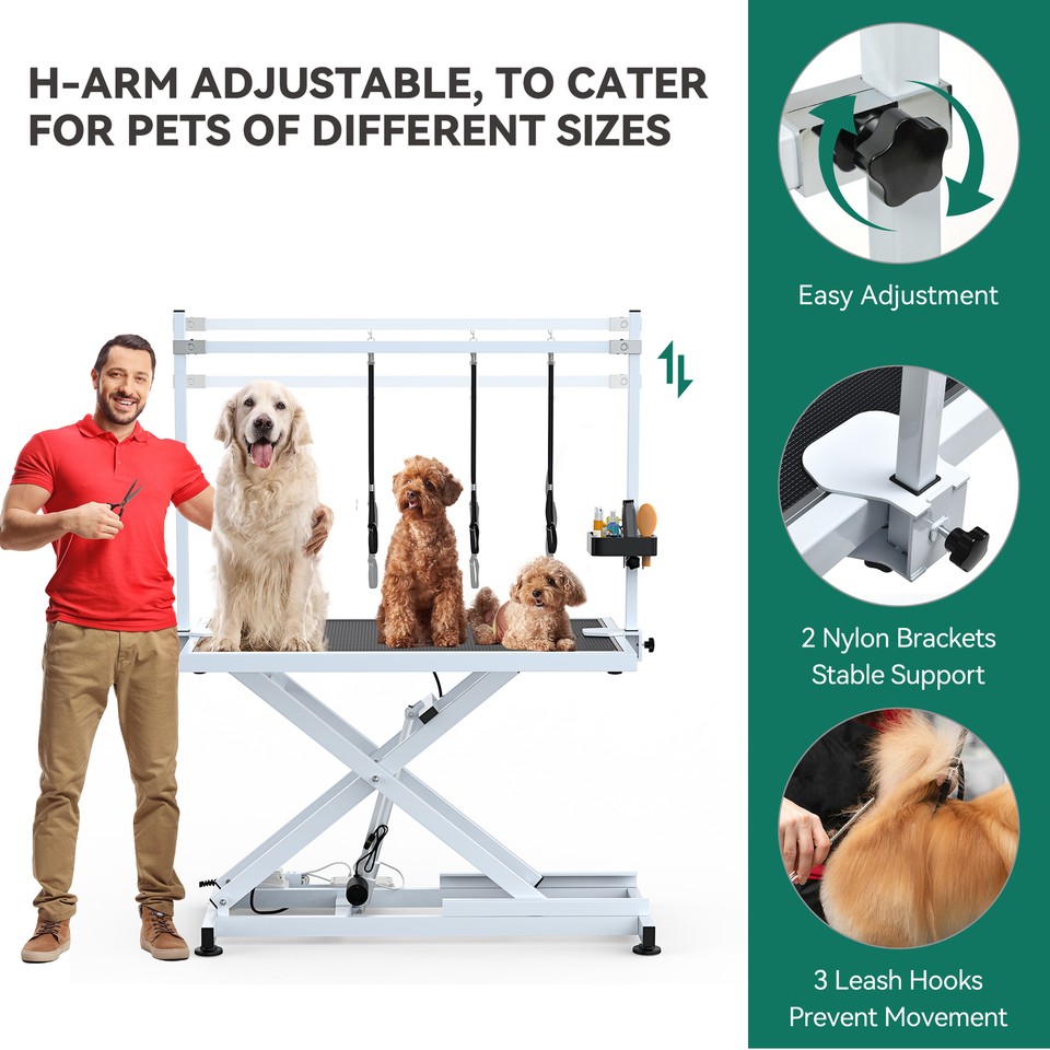 X-Lift Hydraulic Pet Dog Grooming Table Heavy Duty For Large Dogs W ...
