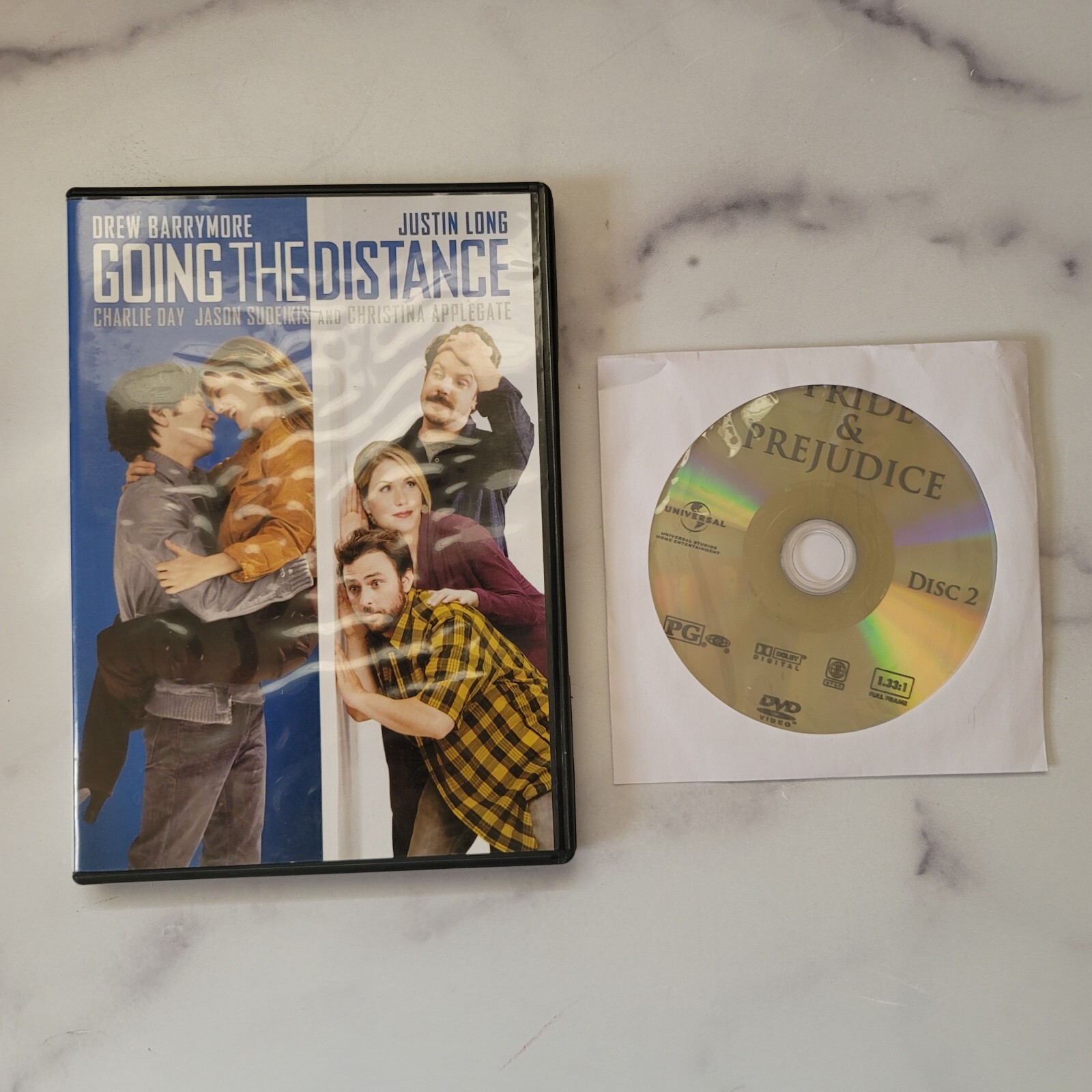 going the distance Pride and Prejudice DVD movie dics bundle of 2 ...