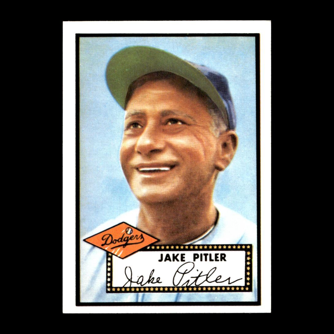 Jake Pitler 1983 Topps 1952 Reprint Series Brooklyn Dodgers #395 NM+ ...