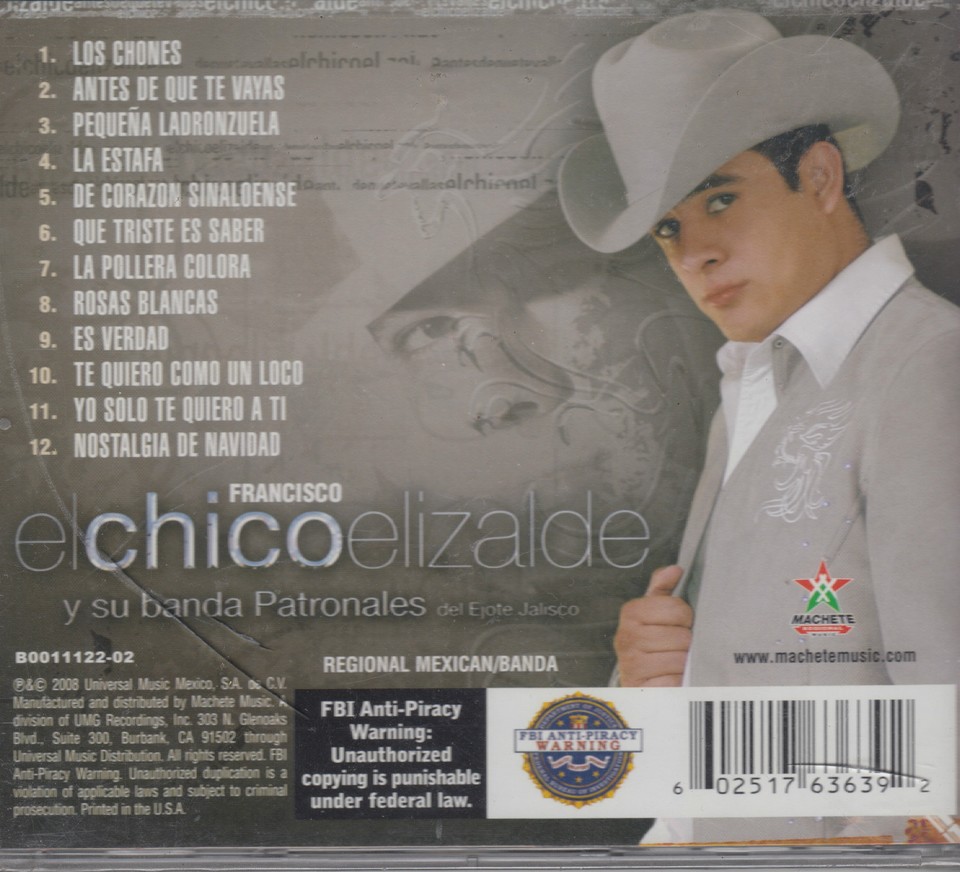 Francisco El Chico Elizalde antes de que te vayas New Nuevo Sealed ...
