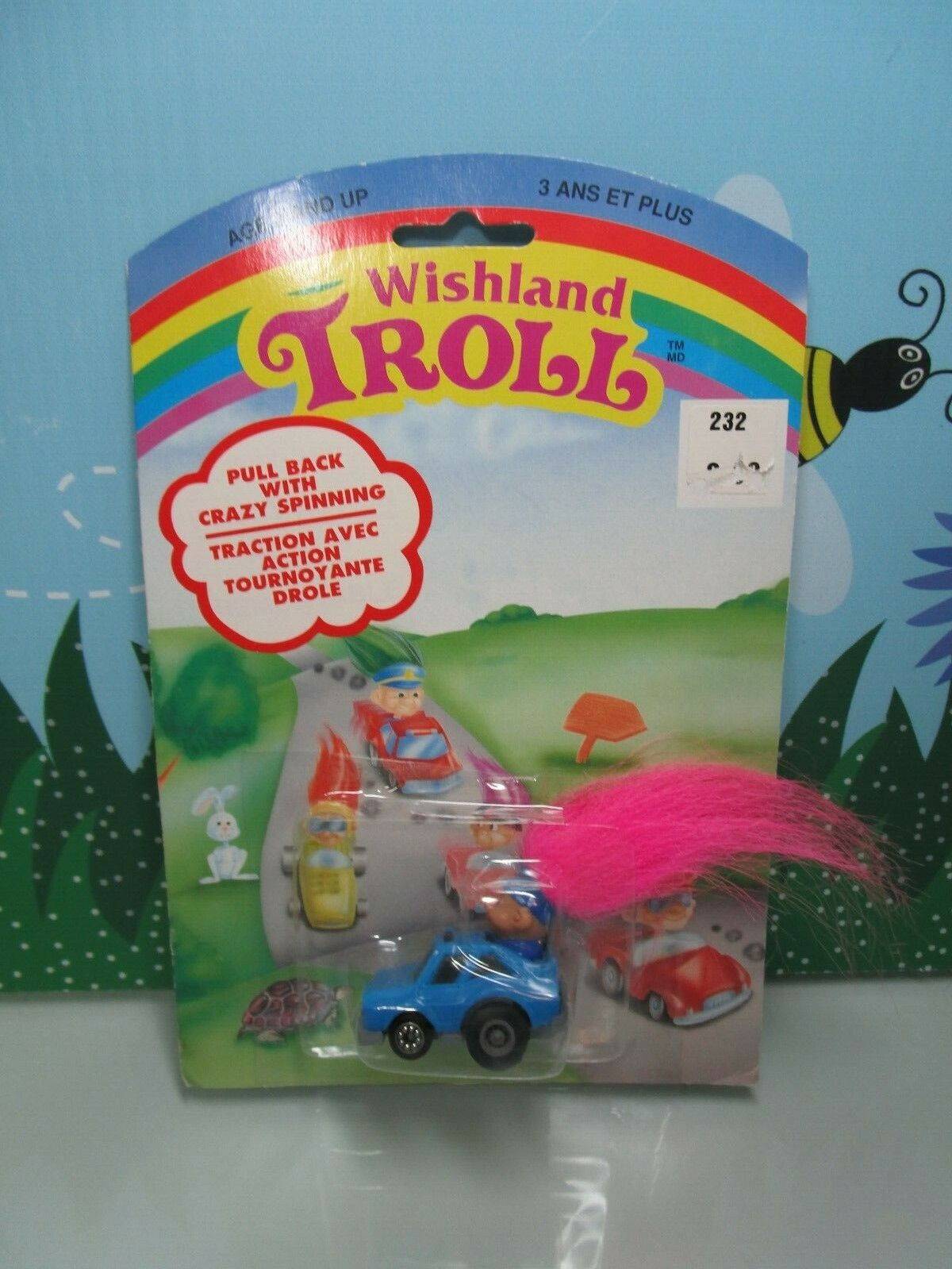 POLICEMAN DRIVE CAR TOY - 1 1/2" Wishland Troll Doll - ***RARE*** - New ...