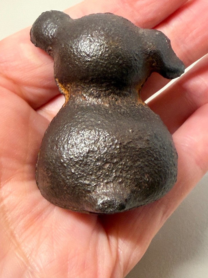 Vintage Miniature Cast Iron Hubley Hines Dog / Puppy Paperweight ...