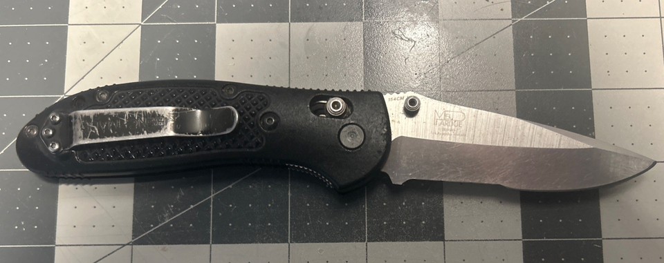 Benchmade 551 Mel Pardue Griptilian Folding Knife 154CM | eBay