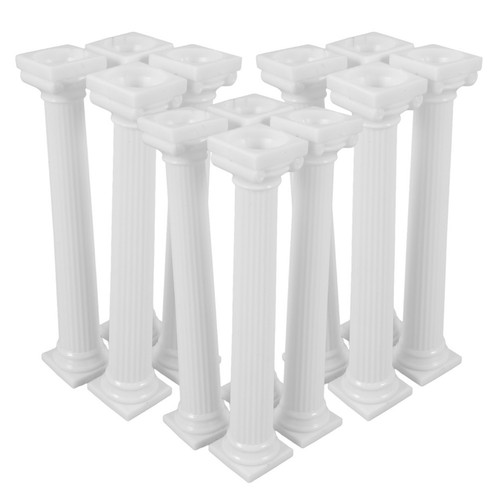12 Pcs Roman Column Cake Stand Wedding Decorations Columns Displaying ...