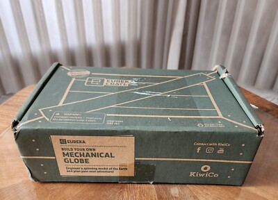 Kiwi Co Eureka Crate MECHANICAL GLOBE Build Your Own Wood Kit New Open ...