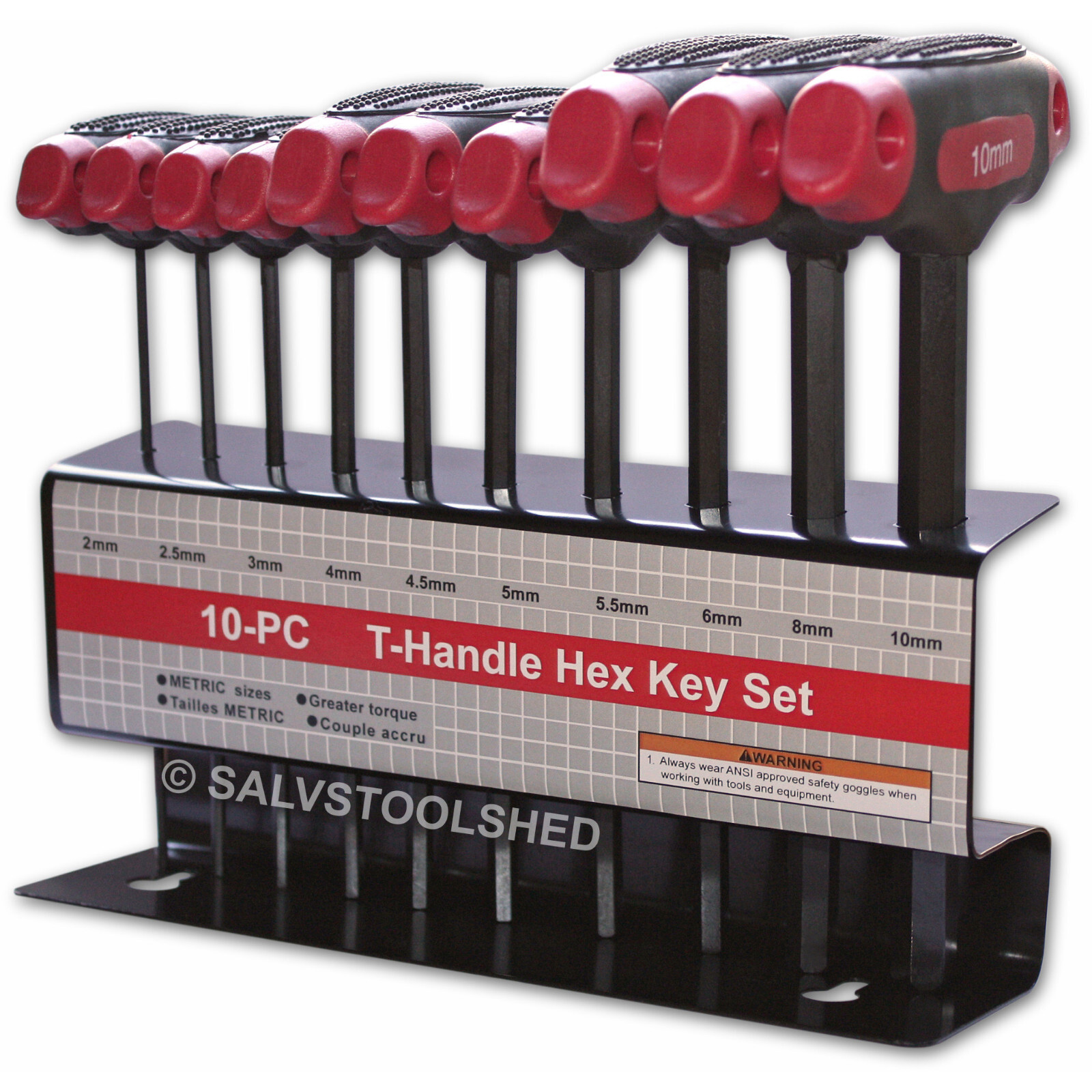 T Handle Hex Key Set Metric SAE Allen Allan Keys T Bar Hexagonal Wrench ...