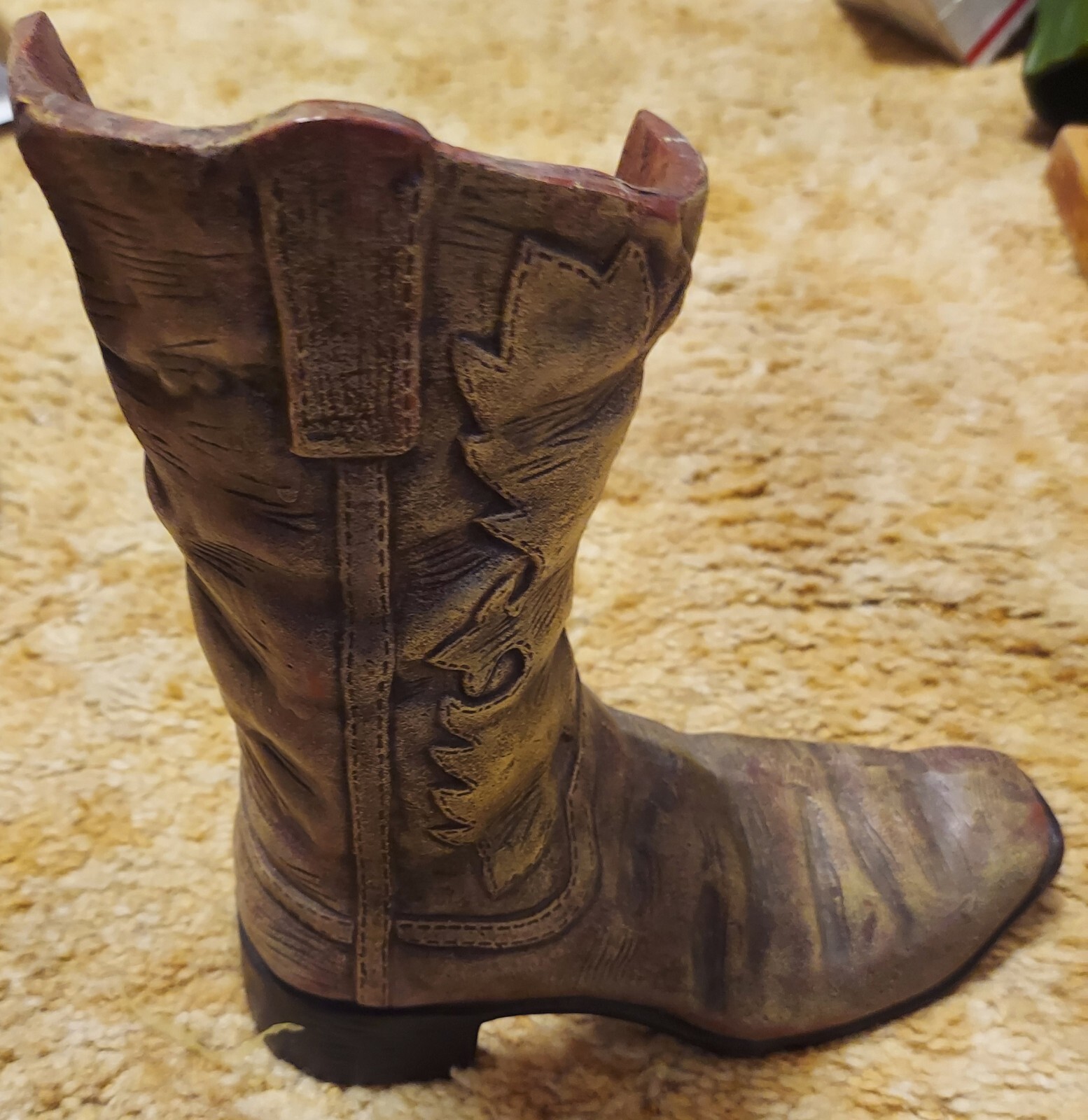 Vintage Cast Iron WESTERN COWBOY BOOT Doorstop | eBay