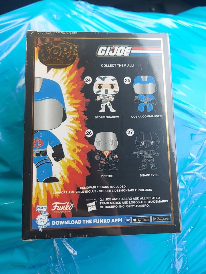Gi Joe Cobra Commander Funko Pop! Pin Pop Pins Large Enamel Pin G.I Joe ...
