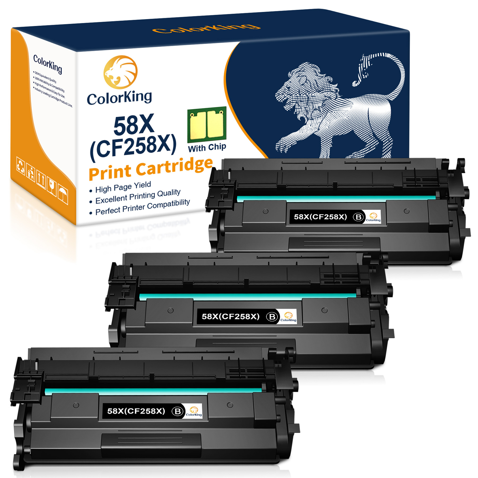 CF258X Toner Cartridge for HP 58X LaserJet Pro MFP M428 M428dw M404 ...