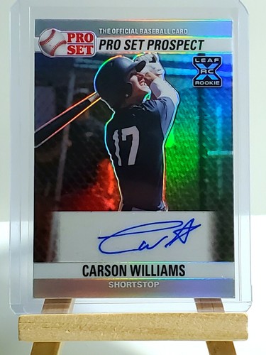 Carson Williams RC 2021 Leaf Pro Set Metal 1990 Auto Silver 7/8 Tampa ...