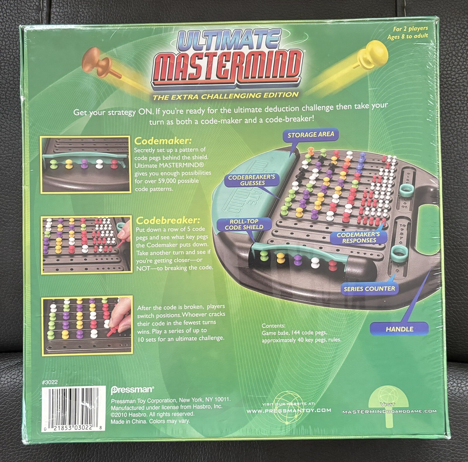 Ultimate Mastermind Extra Challenging Edition Pressman 2player Strategy Game for sale online | eBay