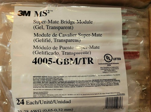 24-3M MS2 4005 GBM/TR BRIDGE CABLE SPLICING GEL FILLED SPLICE CONNECTOR ...
