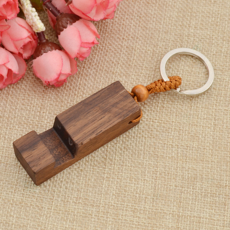 Wood Convenient Phone Holder Keychain Multicolor Pendant Keychain Home ...