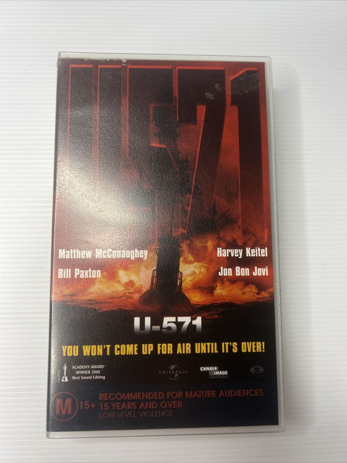 U-571 VHS Tape Movie Colour Rated M15+ Good Condition Matthew ...