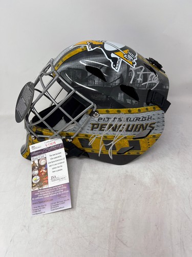 MARC ANDRE FLEURY MATT MURRAY Pittsburgh Penguins SIGNED Full Goalie ...
