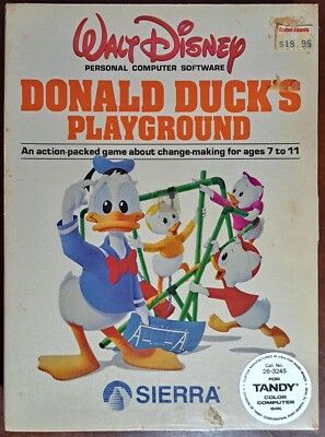Donald Duck's Playground - PC computer game Sierra 1986 Tandy Radio ...