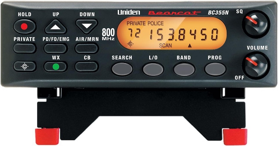 Mobile Radio Scanner Emergency Fire Police Marine Weather Band 300 ...