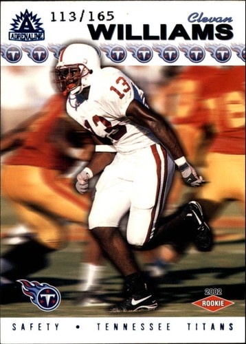 2002 Pacific Adrenaline Blue #279 Tank Williams /165 | eBay