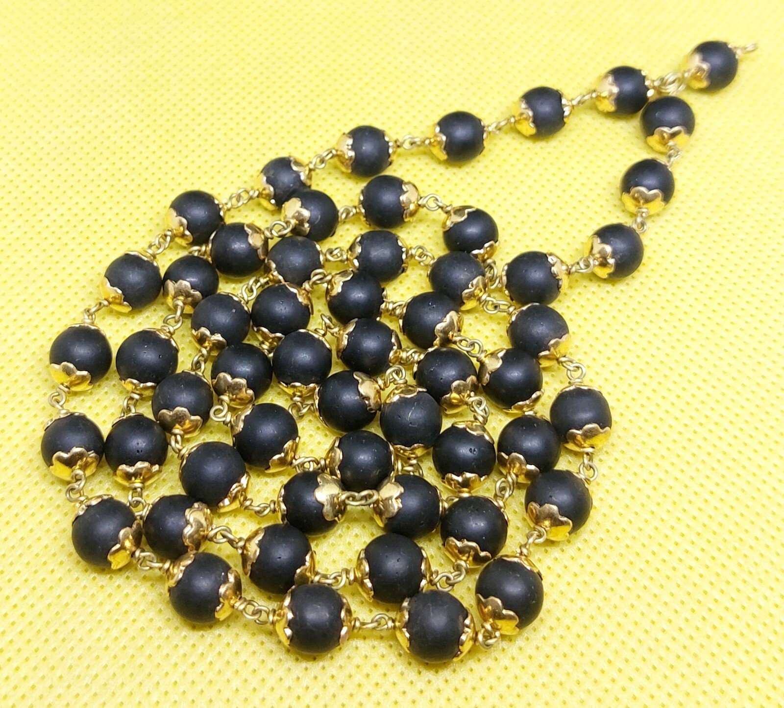Shaligram Mala Gopal Saligram 55 Bead In Neckalce 100% Real Energized ...