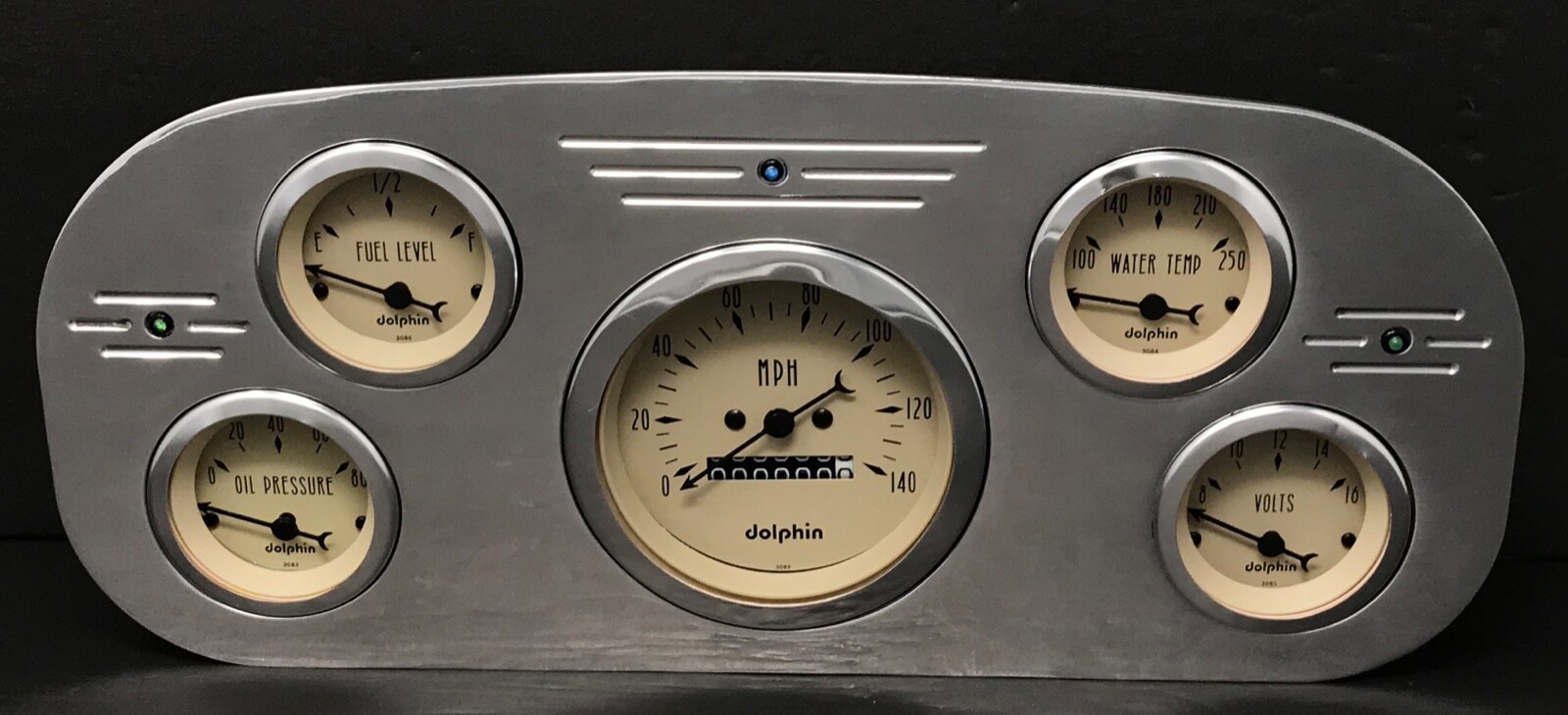 1935-1936 Ford Truck 5 Gauge Dash Panel Insert Polished Mechanical Set ...