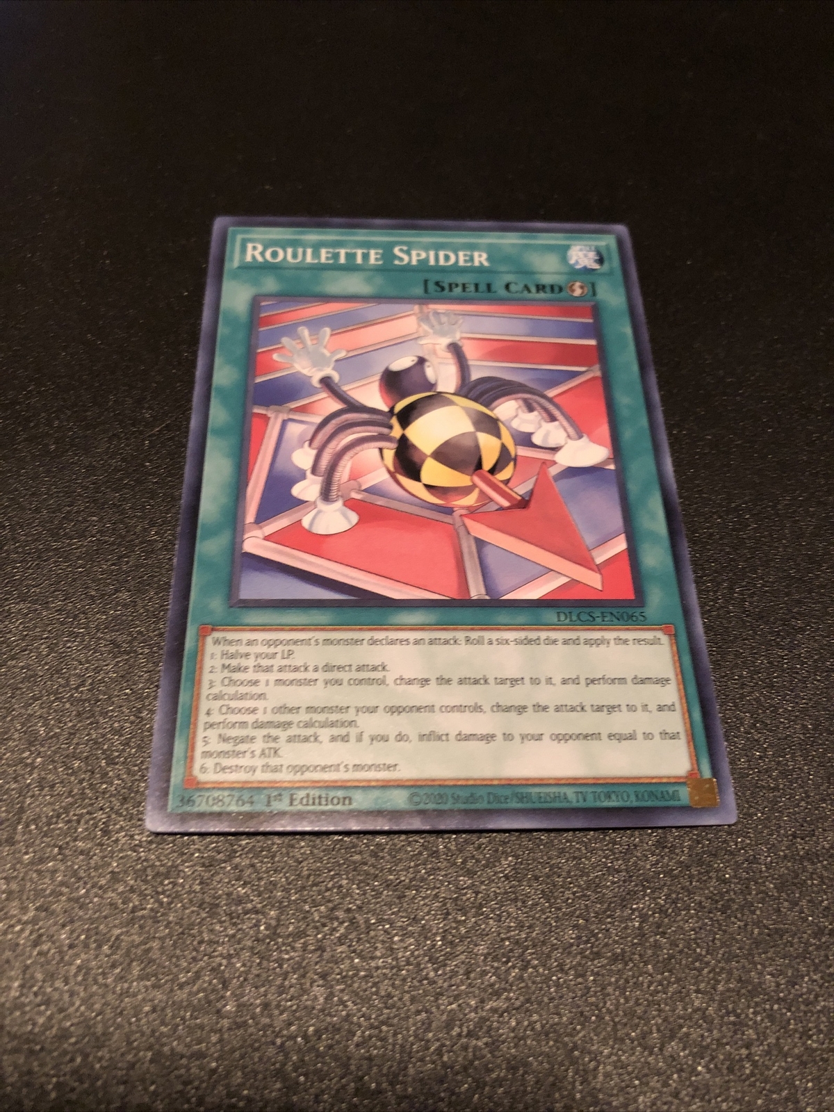 Yugioh! Roulette Spider - DLCS-EN065 - Common - 1st Edition Near Mint ...
