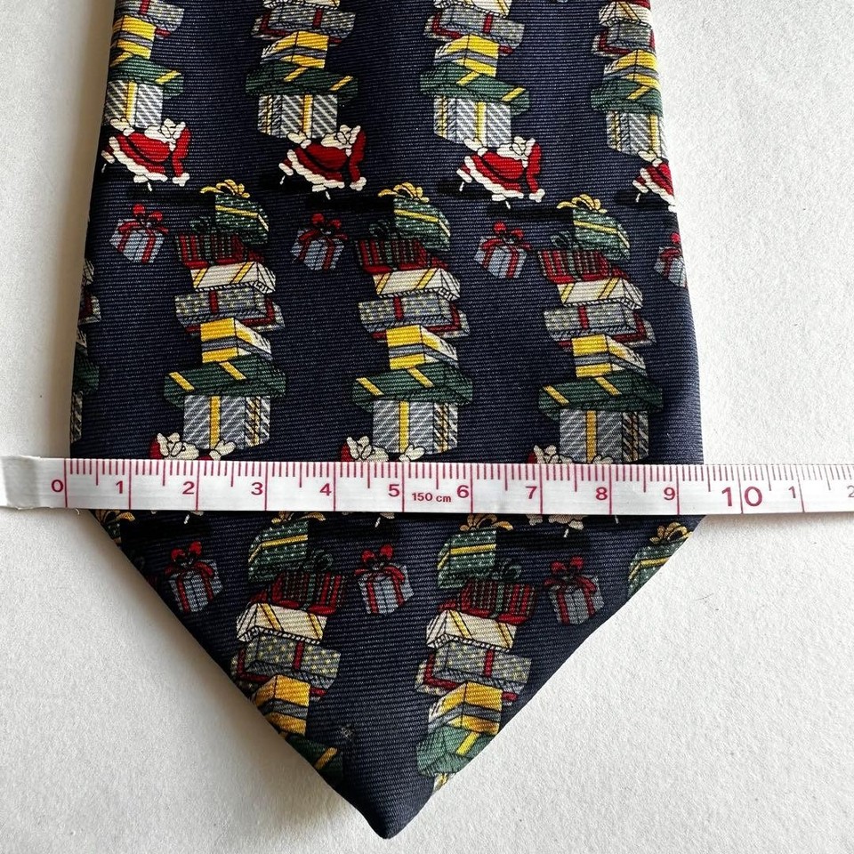 Windsor Vintage Silk Tie Navy Green Red Yellow Gift Pattern Used | eBay