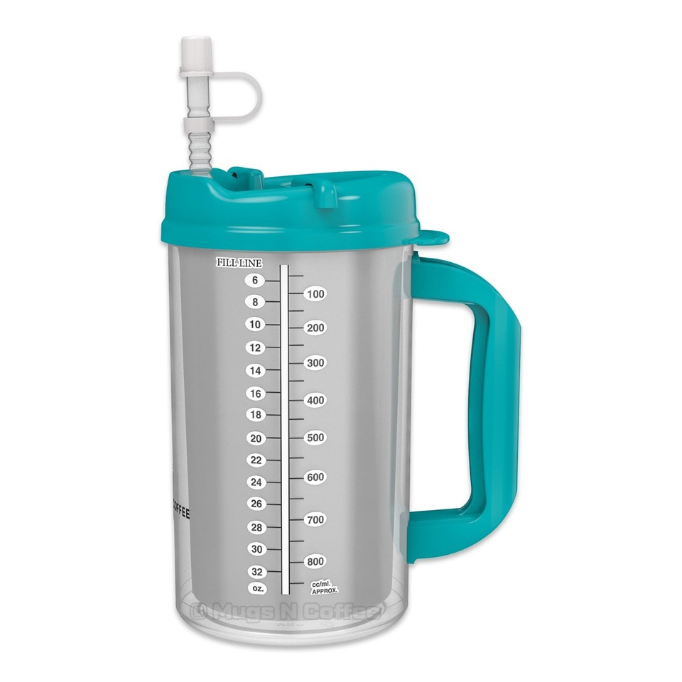 32 oz Hospital Mug – Double Wall Insulated Cold Drink Travel Mug – BPA ...