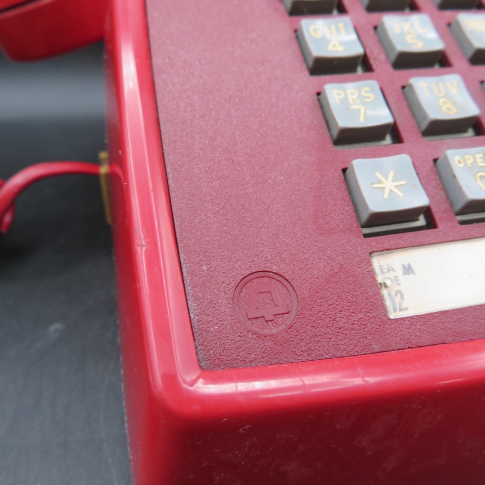 Bell System Western Electric 2500 DM RED Push Button Telephone Vintage ...