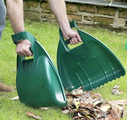Leaf Grabber Pair Handheld Collector Grabs Gather Leaves Cleaning ...