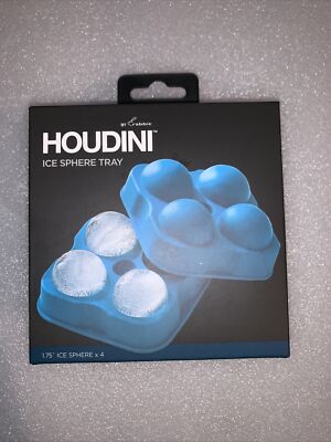 Houdini By Rabbit Ice Sphere Tray Silicone Blue 1.75" x 4" | eBay