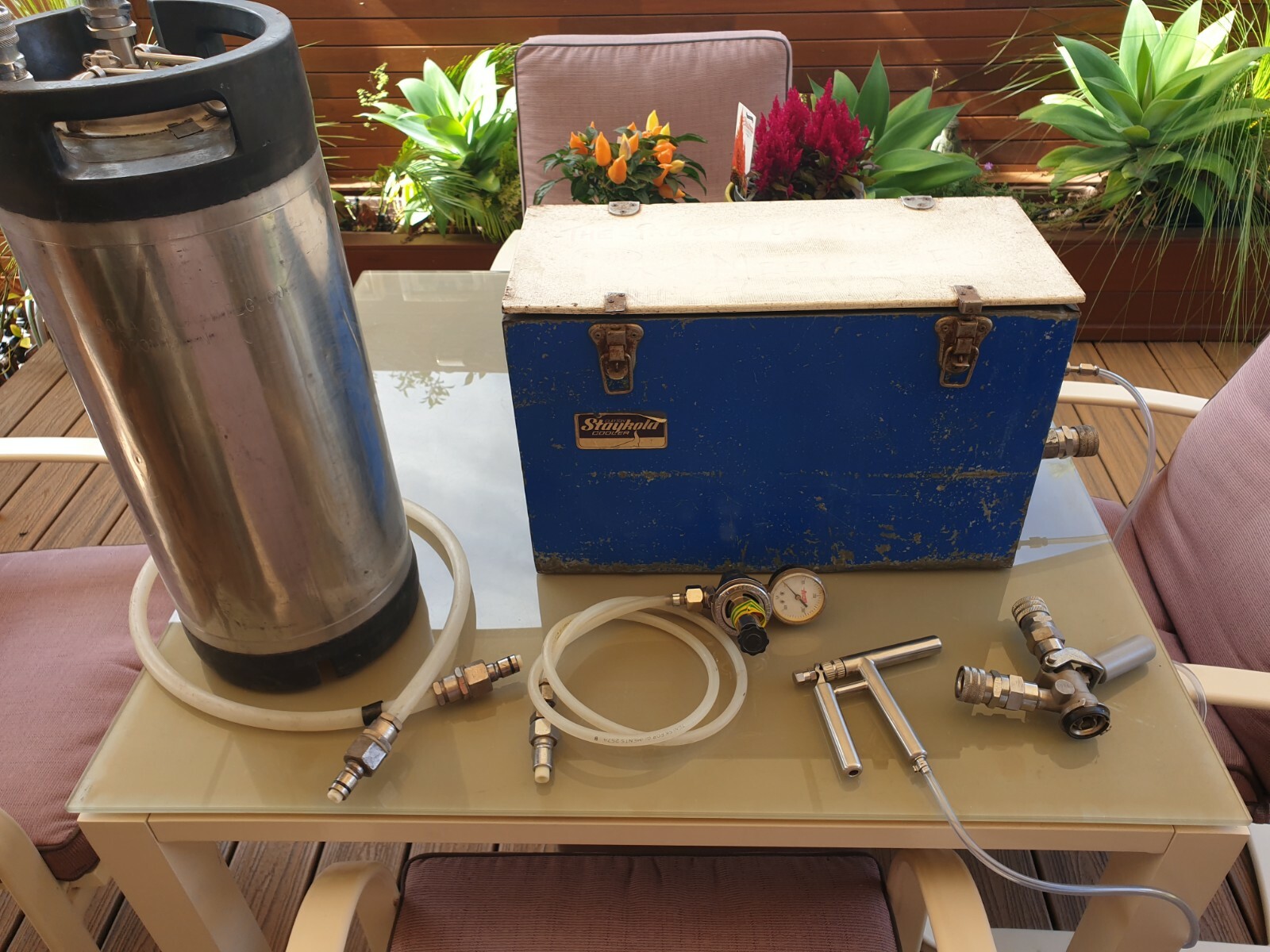 beer temprite/Jockey box with everything ready to go | eBay Australia