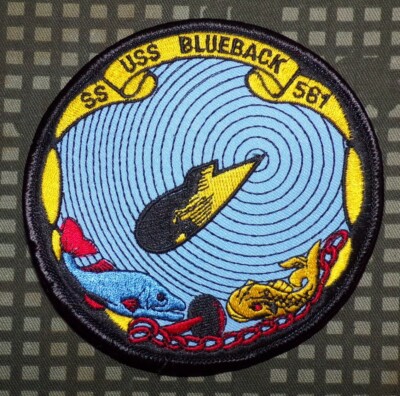 US Navy USS Blueback SS 581 Submarine Embroidered Full Color Patch | eBay