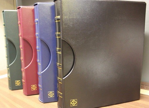 LIGHTHOUSE Graded Currency Album GRANDE Leather 3 Ring Binder BLUE + 2C ...