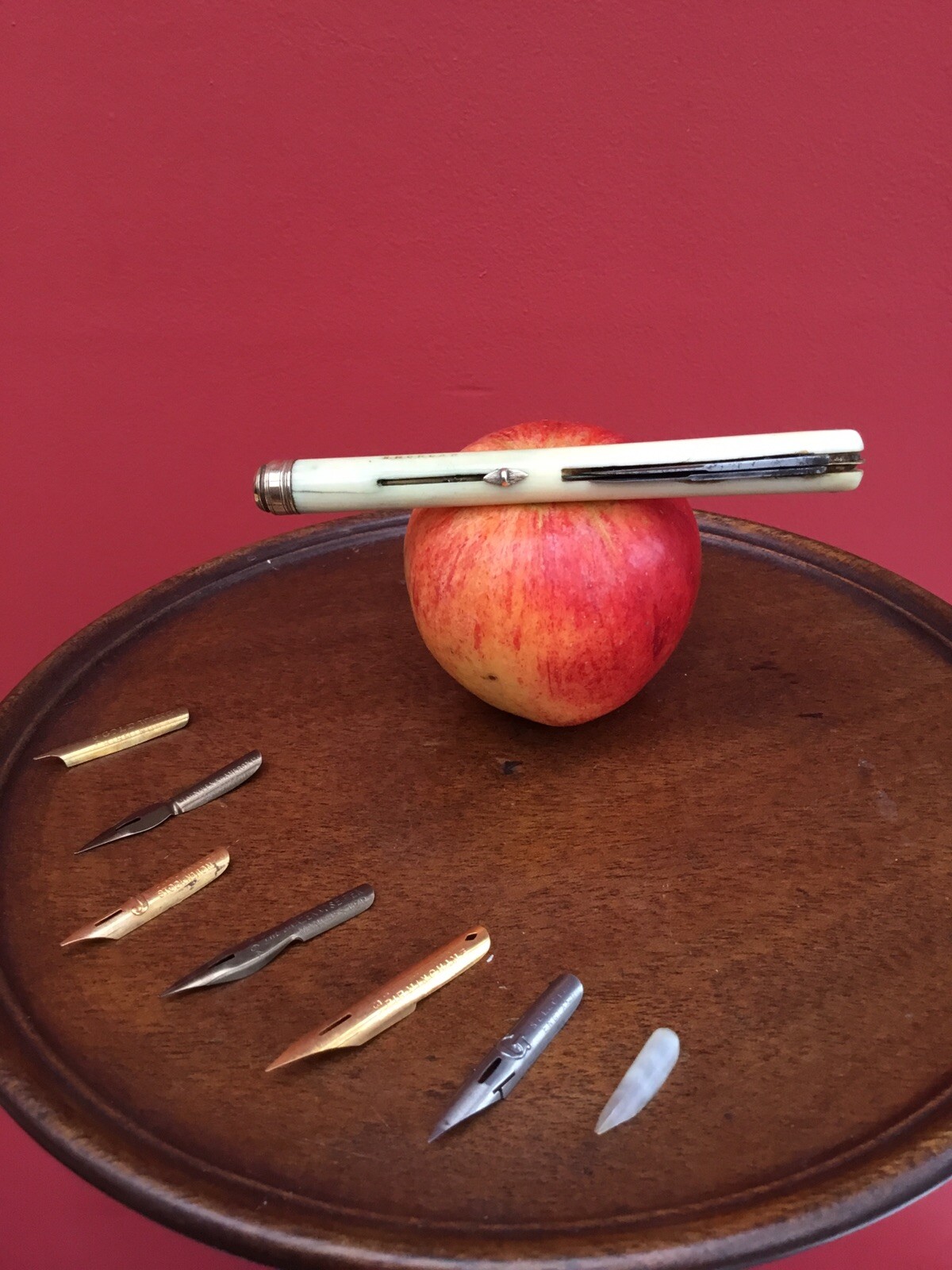 Sampson Mordan Propelling Dip PEN PENCIL Double Quill Trimmer Ruler c ...