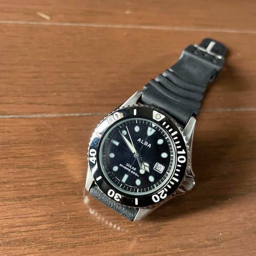 Seiko Alba Solar Watch Diver V147-0AN0 AEFD530 | eBay
