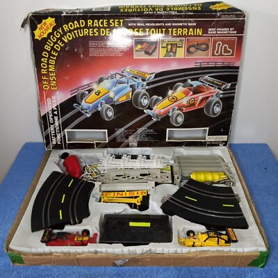 80'S SLOT CAR RACE SET OFF ROAD BUGGY RACE SET SOMA *Read description ...