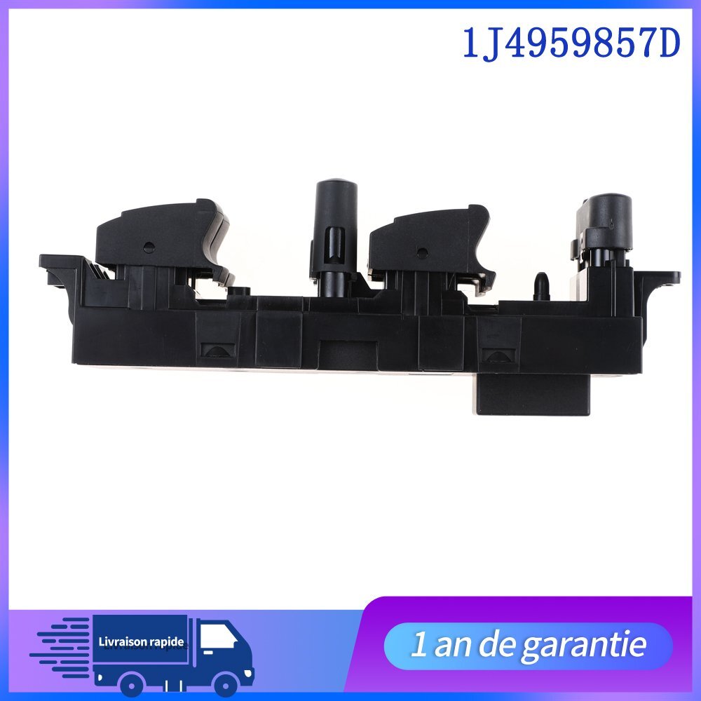 INTERRUPTEUR COMMANDE BOUTON LEVE VITRE SEAT POUR VW SKODA 1J4959857D ...