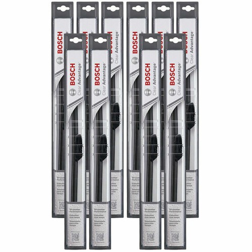 10 Pack - BOSCH BEAM Wiper Blades Size 22" - "CLEAR ADVANTAGE" -Front ...