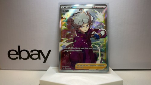 Bede 199/202 Sword & Shield NM Full Art Ultra Rare Pokemon Card | eBay UK
