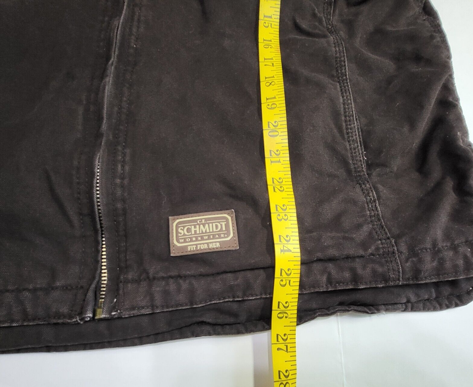 C E Schmidt Workwear For Her Women's XL Reg Flannel Lined Chore Coat ...