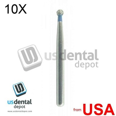 10X LOT of FG Diamond - 10pk burs BR-41 - Round Bur Medium - 801-014M ...