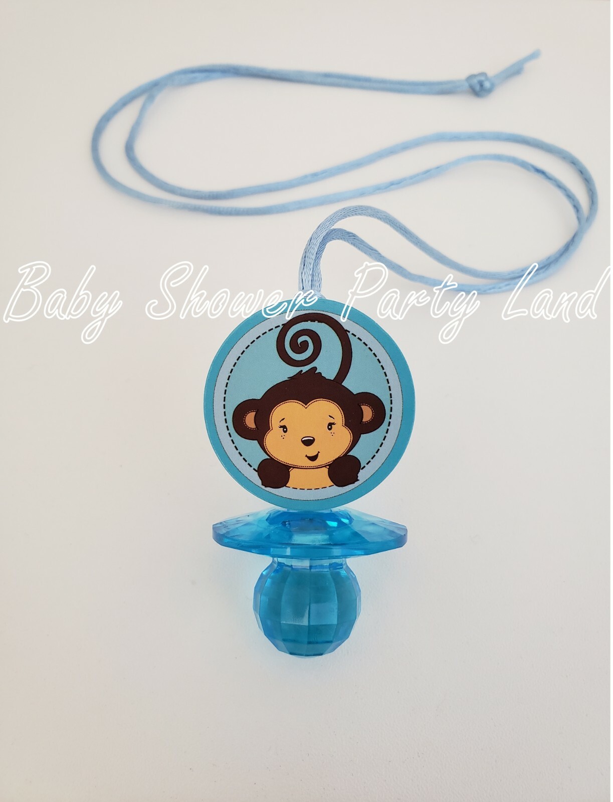 Monkey Pacifier Necklaces Baby Shower It's a Boy Favors Prize Game ...