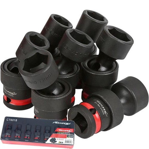Neilsen Universal Swivel Impact Bit UJ Driver Socket Set 1/2" 13mm ...
