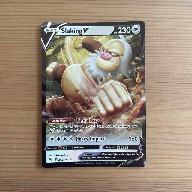 Pokémon TCG Slaking V Pokemon GO 058/078 Holo Holo Rare for sale online ...