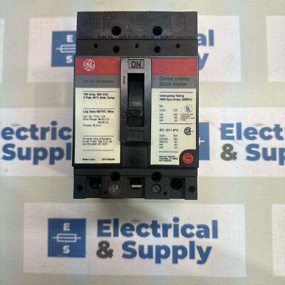 GENERAL ELECTRIC TEL136100WL 3 POLE CIRCUIT BREAKER 100A 600V | eBay