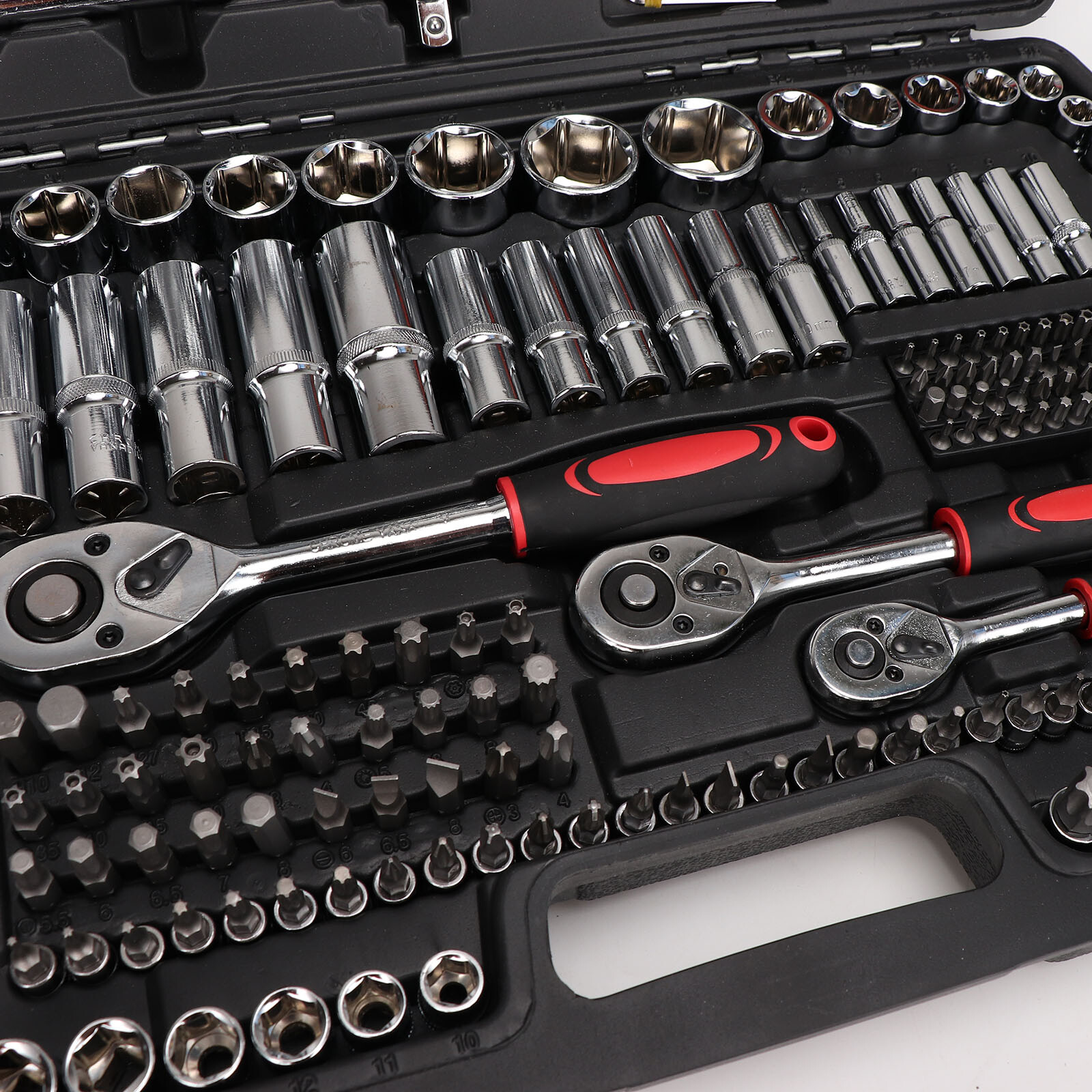 Tool Kit 216PCS Socket Hand Set 1/2" & 1/4" Ratchet Spanner Wrench ...