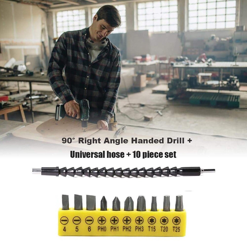 12pcs Black. Right Angle Screwdriver Iron Woodworking Tool Set ...