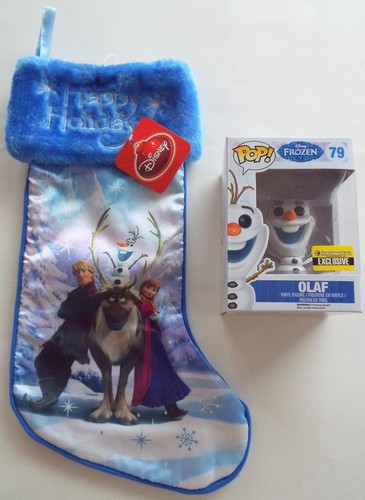 Limited Edition FROZEN OLAF GLITTER Pop Vinyl + Embroidered Christmas ...