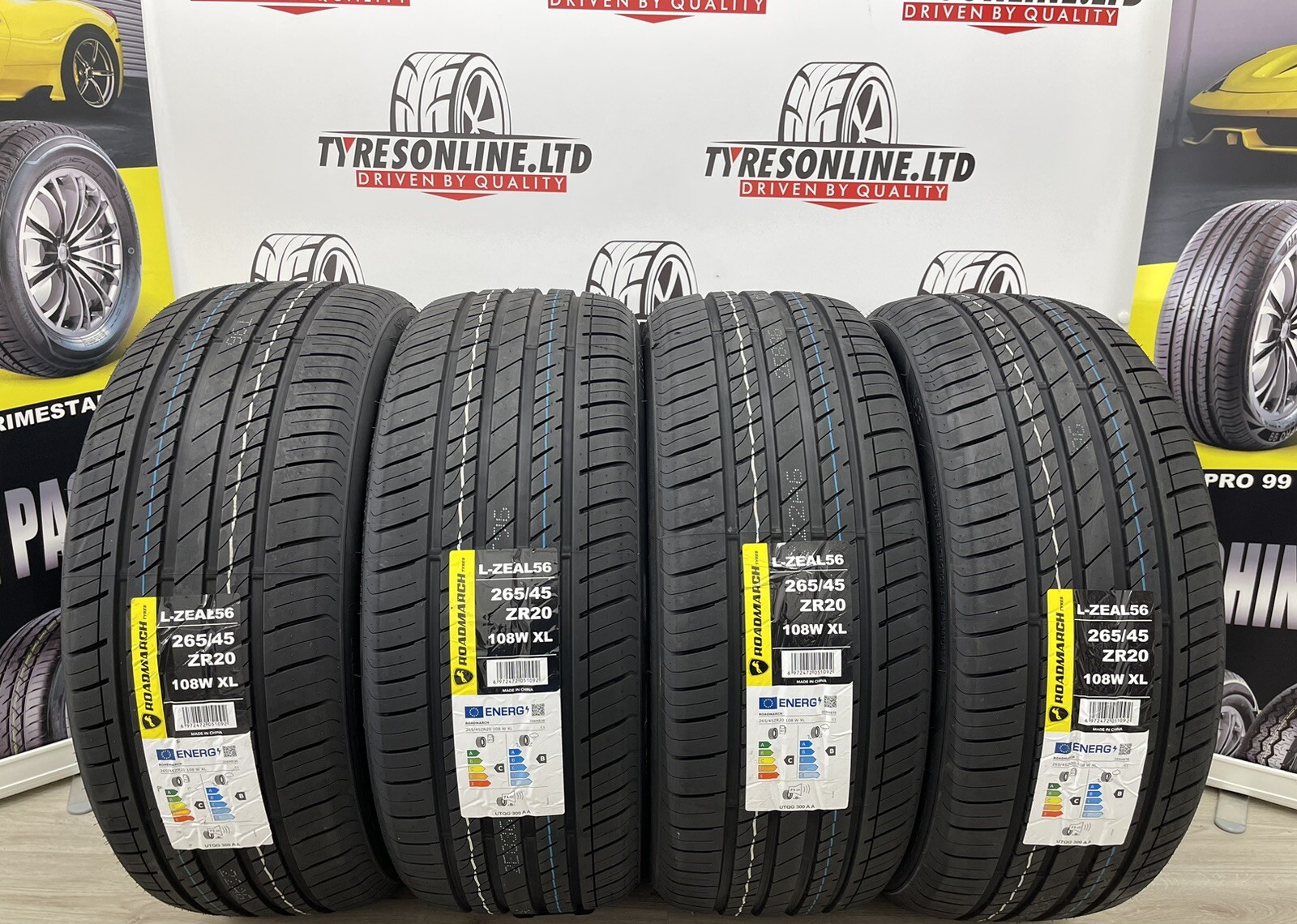 4 X 265 45 20 ROADMARCH 265/45R20 108W XL BRAND NEW AMAZING C B LABELS ...